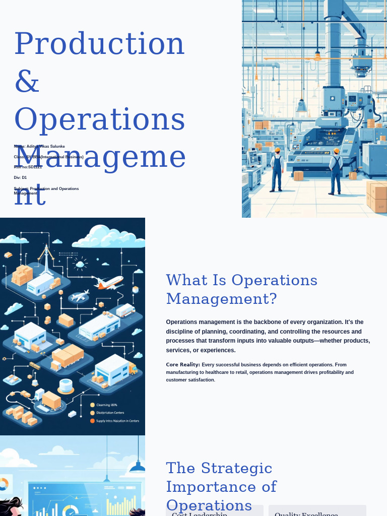 Production and Operations Management | PDF | Lean Manufacturing ...