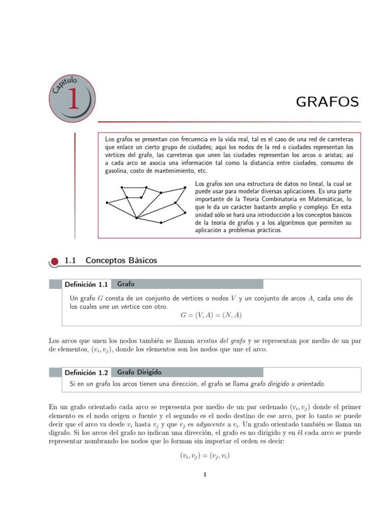 01 Grafos Introduccion | PDF | Vértice (teoría de grafos) | Matemáticas ...