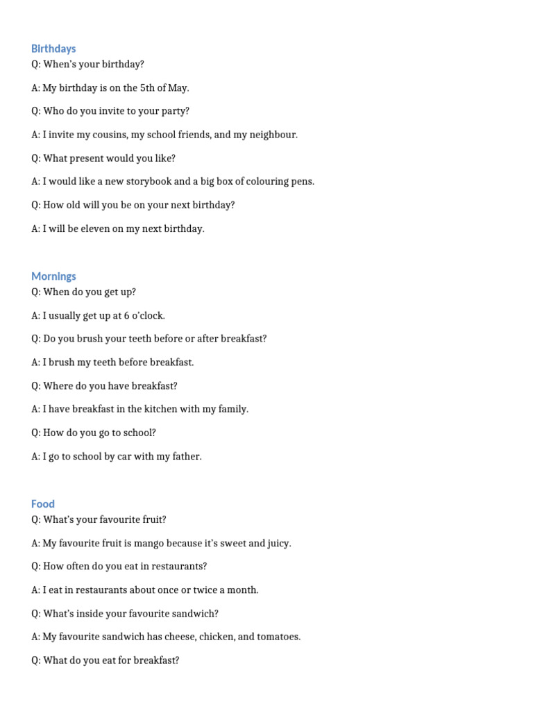 Flyers Theme Questions Answers | PDF