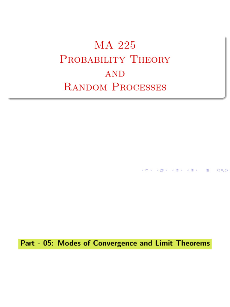 05 Convergence Modes Limit Theorems | PDF | Probability Theory ...