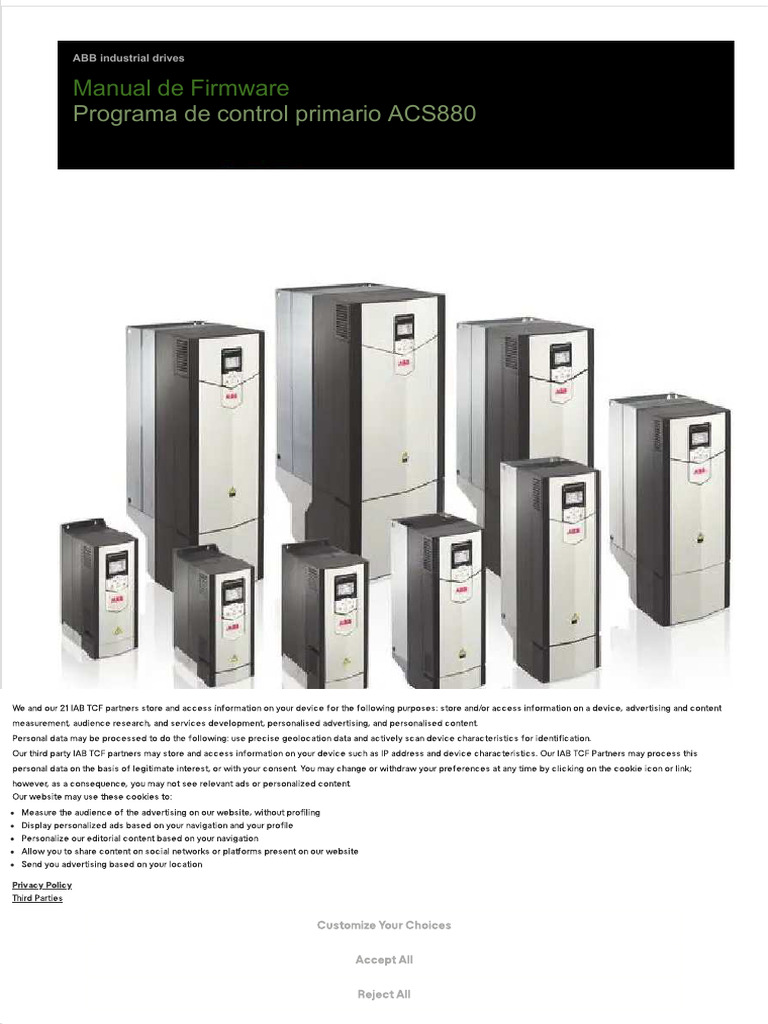 PDF Acs880 Primary Control Program Firmware Manual Es - Compress | PDF ...