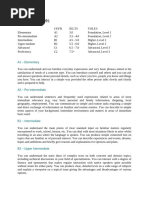 Berlitz Proficiency Levels Overview | PDF | Conversation | Communication