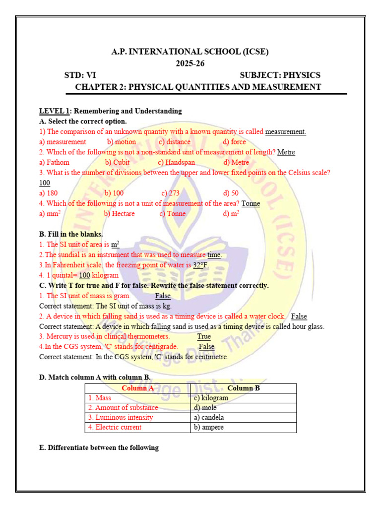 Physics Chapter 2- Physical Quantities and Measurements | PDF ...