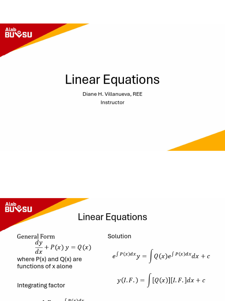 Understanding Linear Equations Solutions | PDF | Mathematical Objects ...