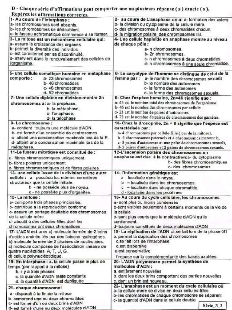 1bac Devoir SVT | PDF