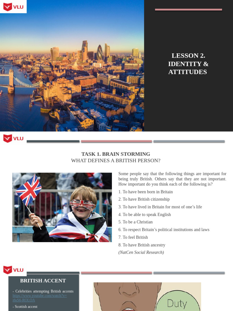 Lesson 3 Identity and Attitudes (Mini Test) | PDF | Accent ...