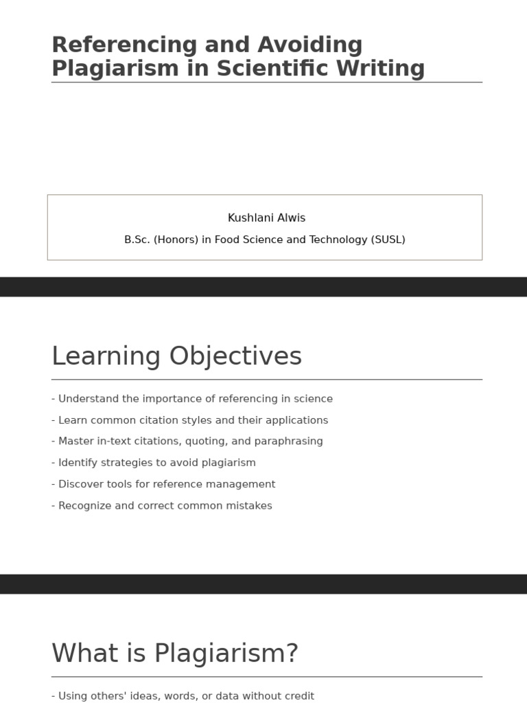 Referencing | PDF | Citation | Plagiarism