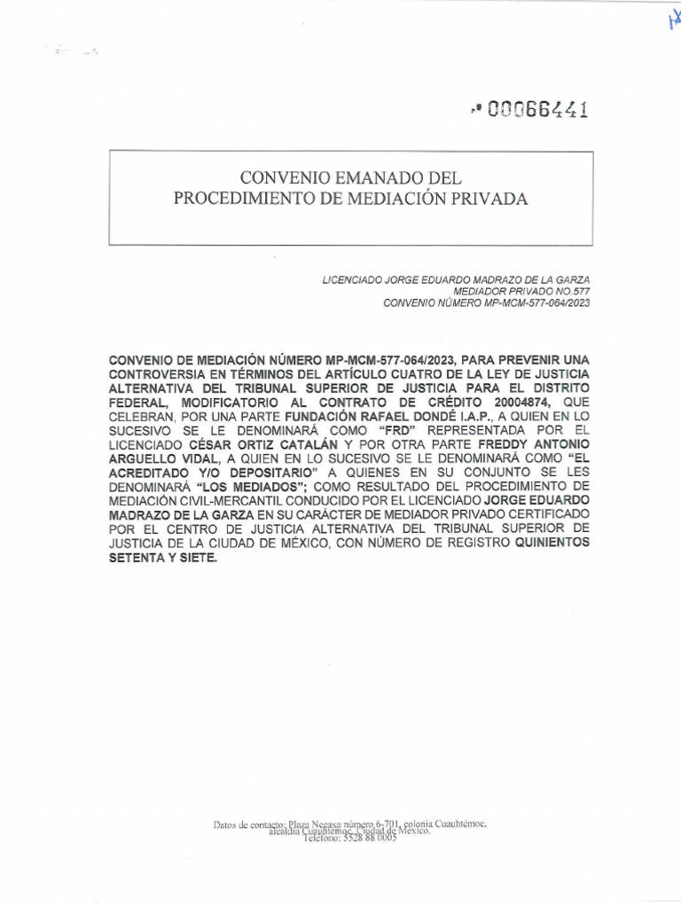 Convenio 064 Mari | PDF