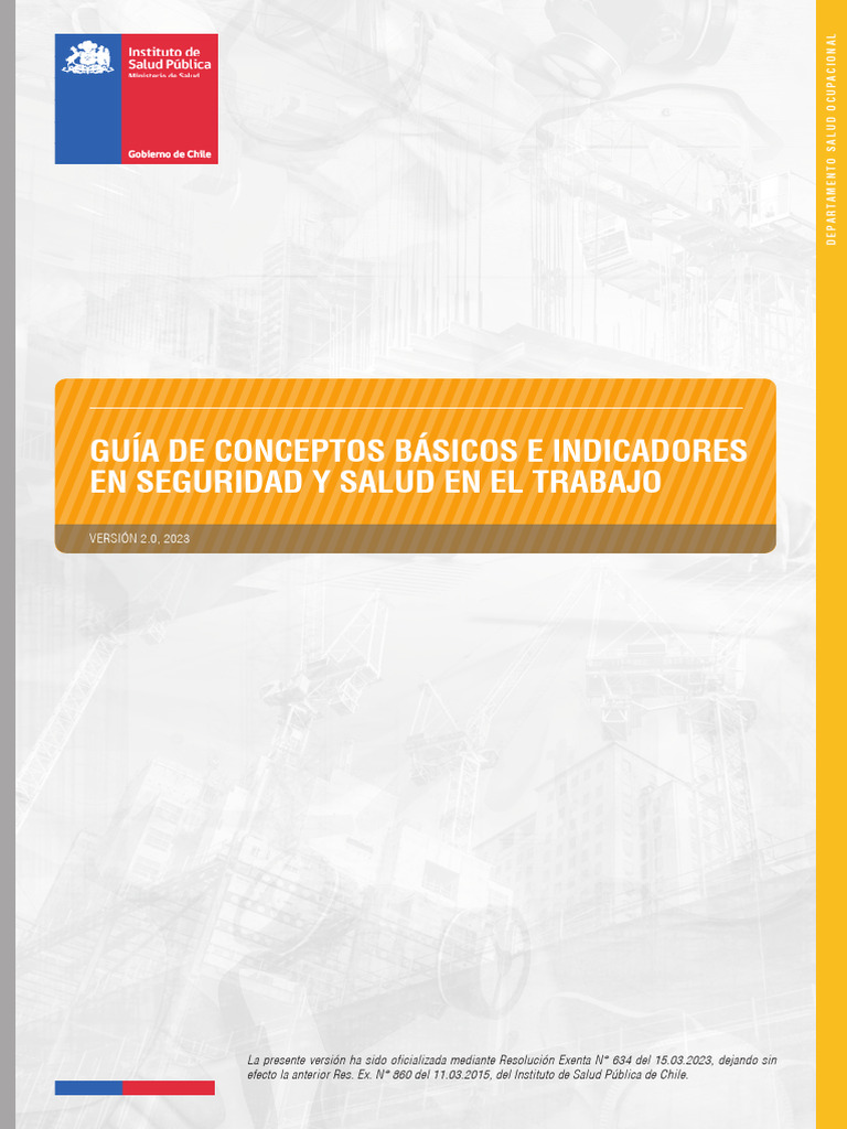 Guia Conceptos Basicos e Indicadores en Prevencion de Riesgos SST v2 2023 (2) | PDF | Seguridad ...