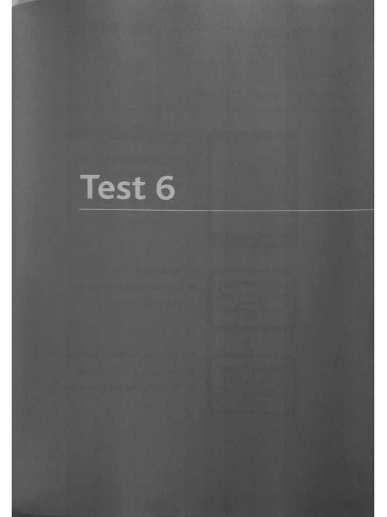 B1 Preliminary For Schools 8 Practice Te - Test 6 | PDF