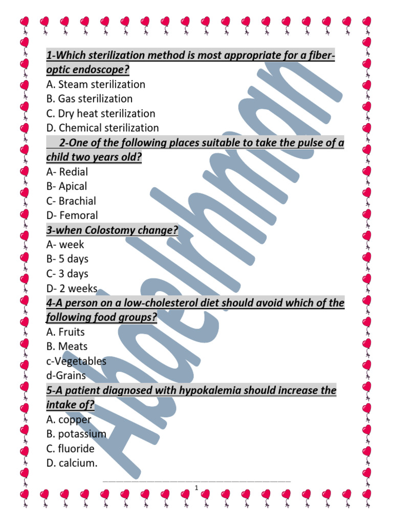 Medical Assistant Exam Practice Questions | PDF | Cardiopulmonary ...