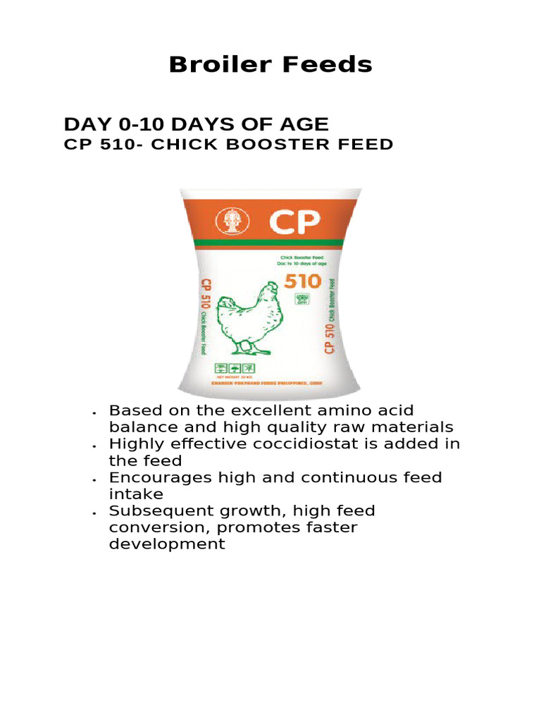 Optimal Broiler Feed Guide | PDF