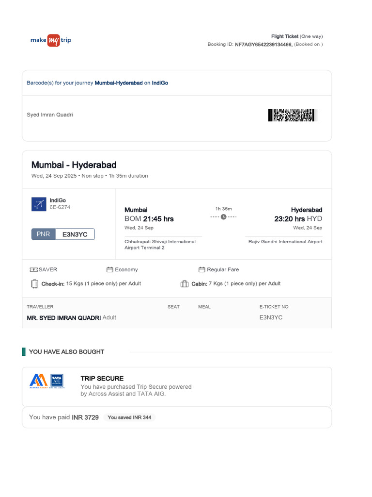 NF7AGY6542239134466 ETicket | PDF | Transport | Aviation