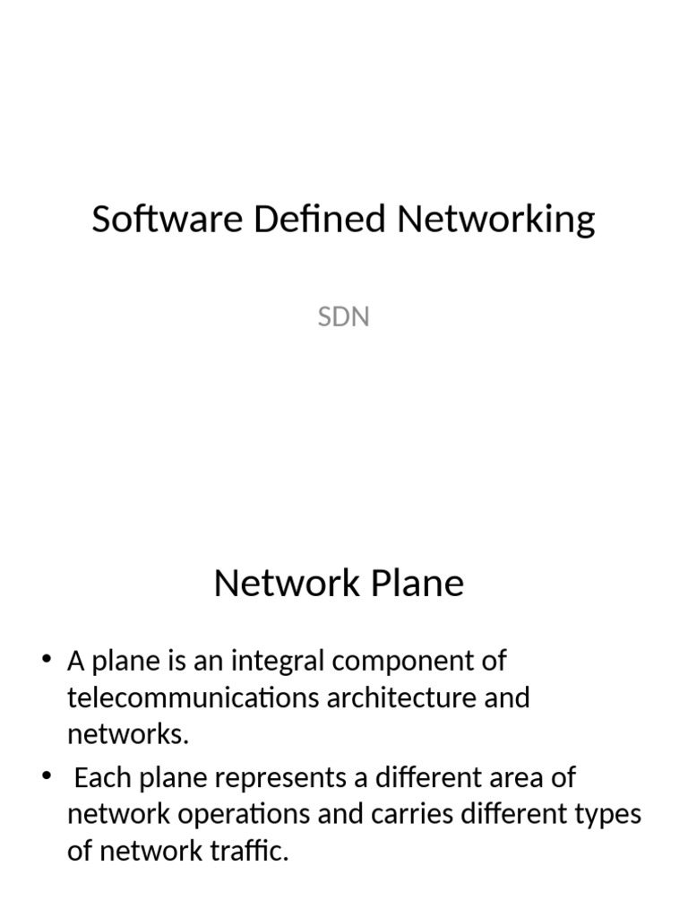 SDN intro | PDF | Computer Network | Router (Computing)