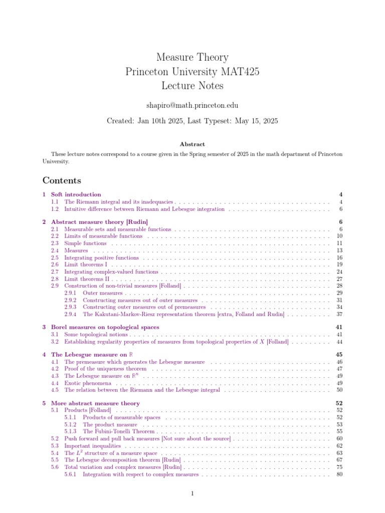 Measure Theory 1761941033 | PDF | Integral | Measure (Mathematics)