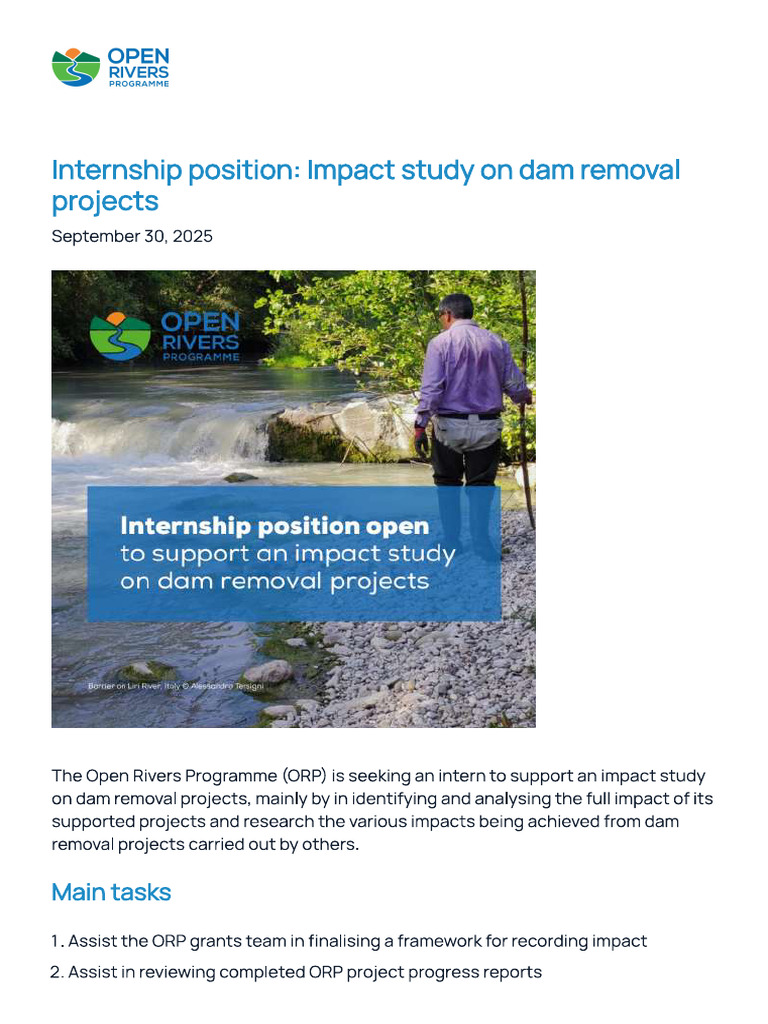 10-22 Open Rivers Programme | PDF