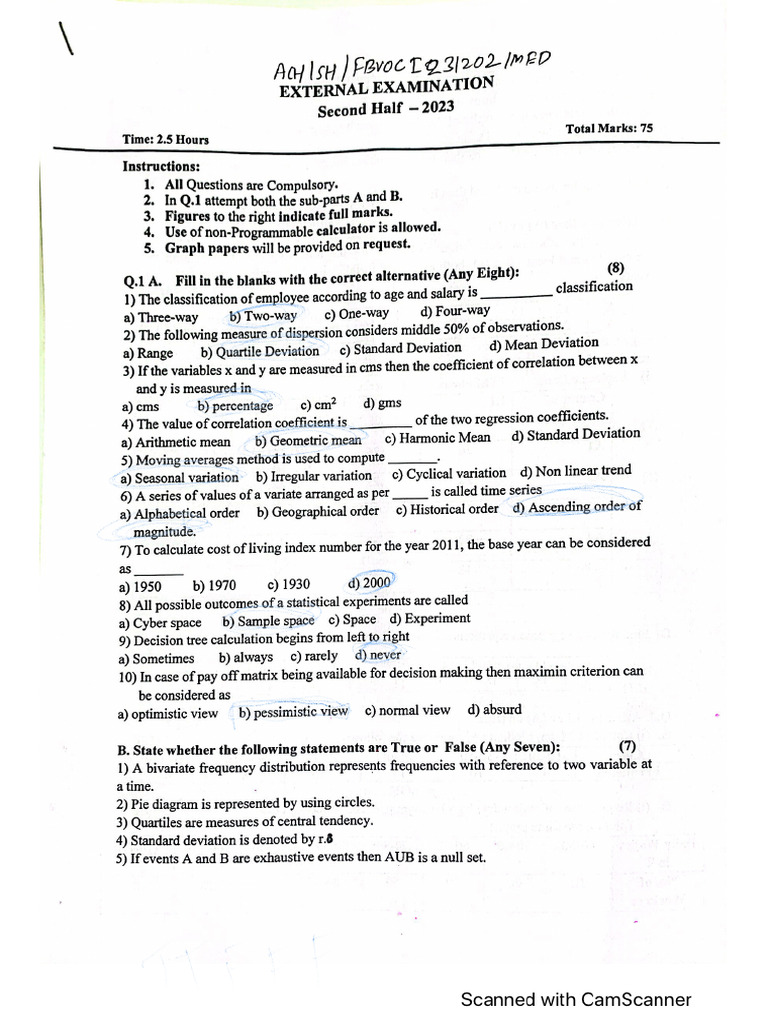 Business Mathematics Statistics Pdf