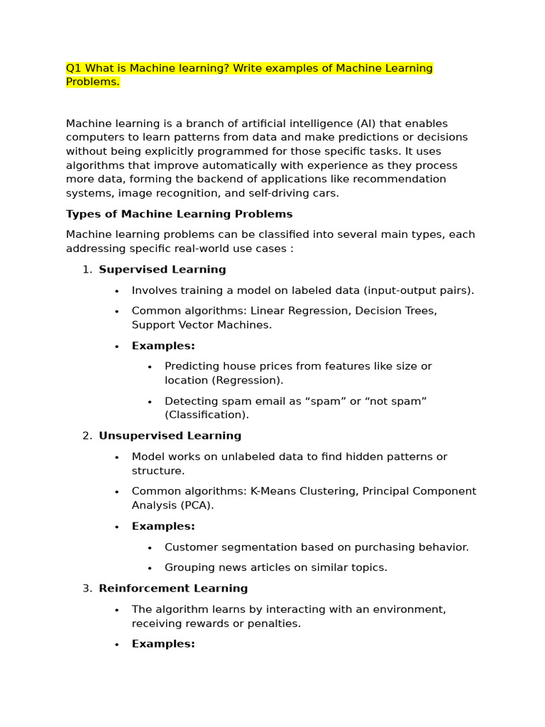 Machine Learning | PDF | Support Vector Machine | Least Squares