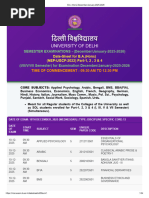 DU Final Datesheet May-June 2025 | PDF | Bachelor Of Arts | Qualifications