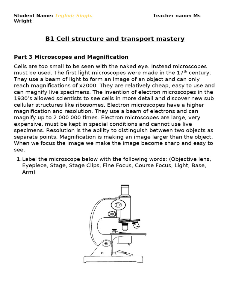 4 Microscopy SLOP | PDF | Microscope | Laboratory Equipment