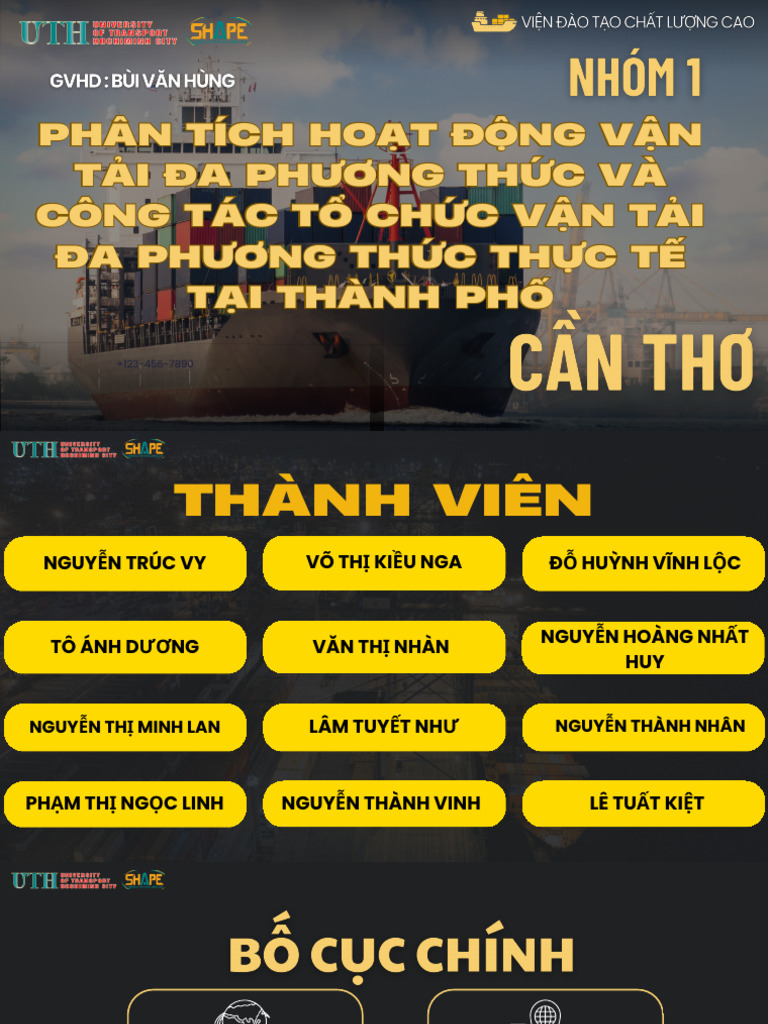 Yellow and Black Modern Logistic Company Presentation | PDF