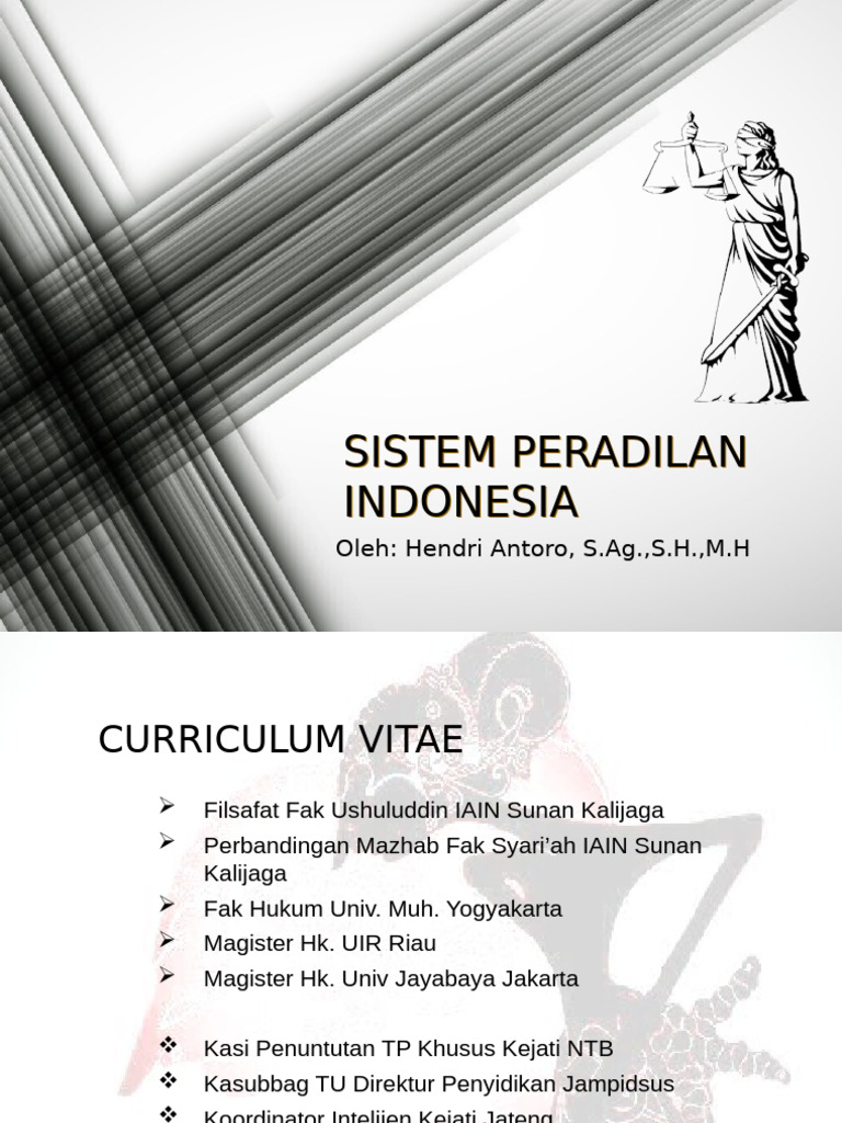 Sistem Peradilan Indonesia | PDF