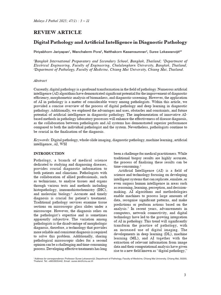 Digital Pathology and AI | PDF | Pathology | Biopsy