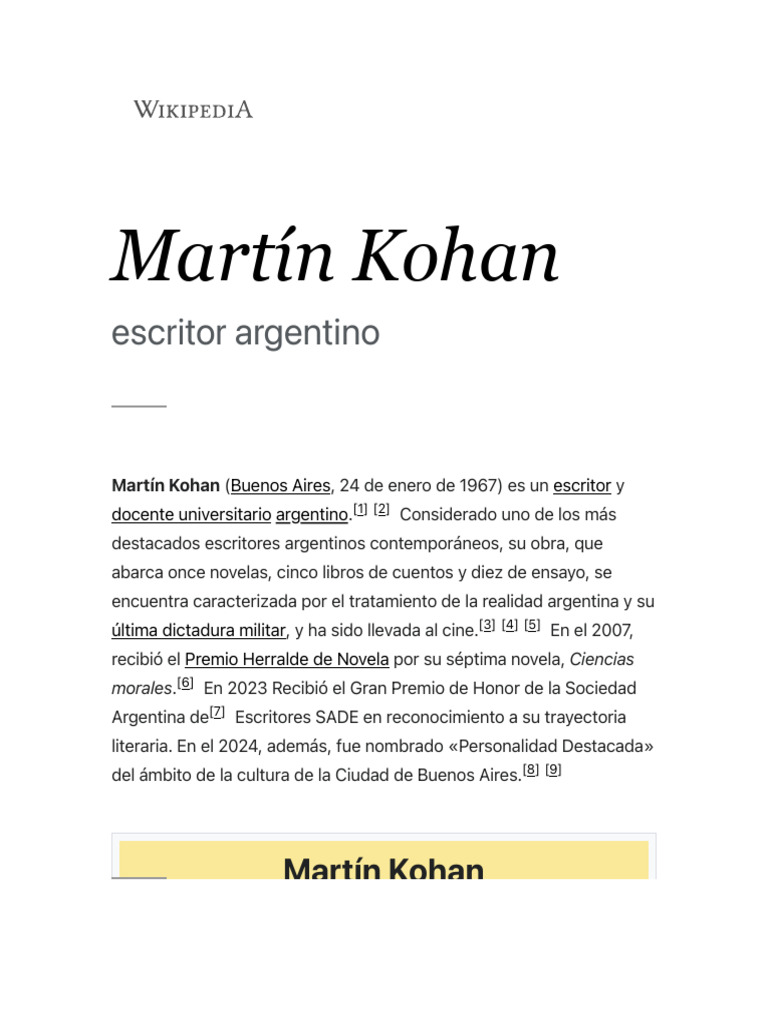 Martín Kohan | PDF