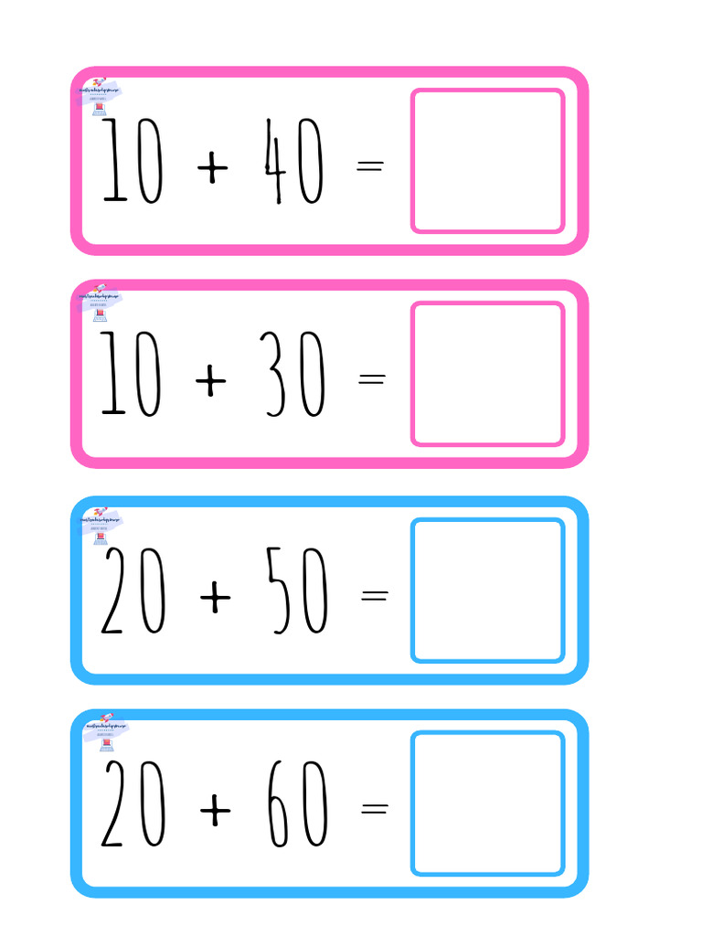 Ejercicios de Suma para Primer Grado | PDF