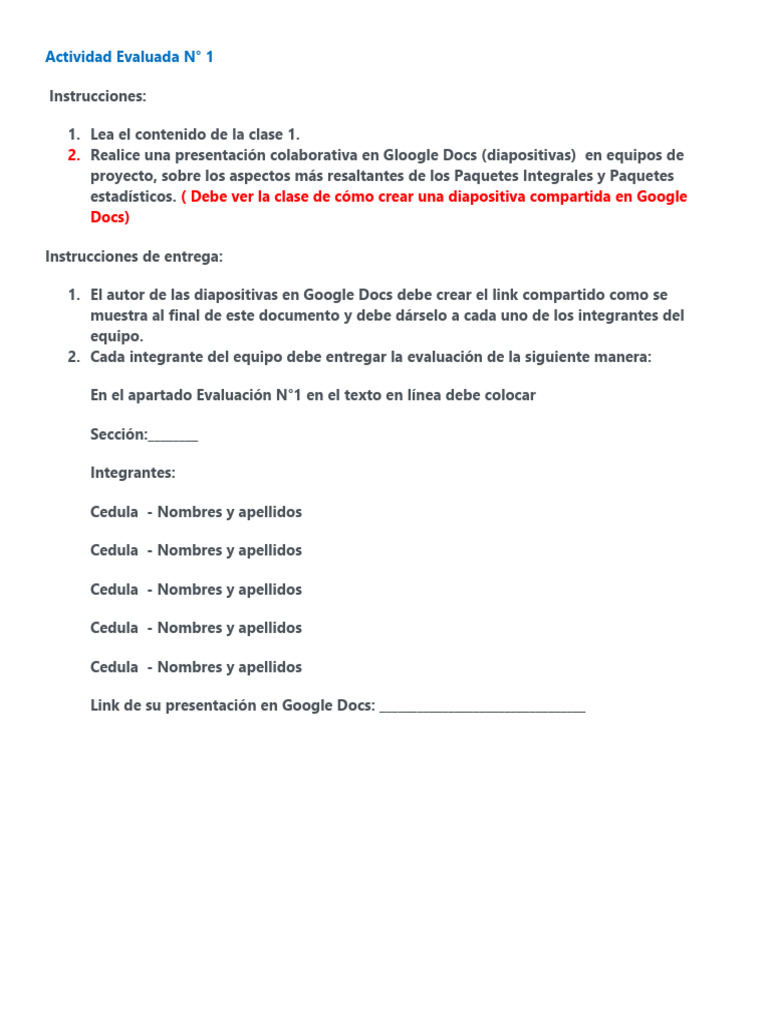 Actividad Evaluada N 1 | PDF