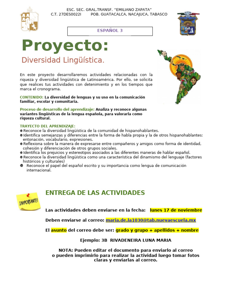 Diversidad Linguistica | PDF | Lengua española | Lingüística