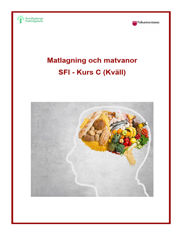Matlagning Och Matvanor - VT 2024 | PDF