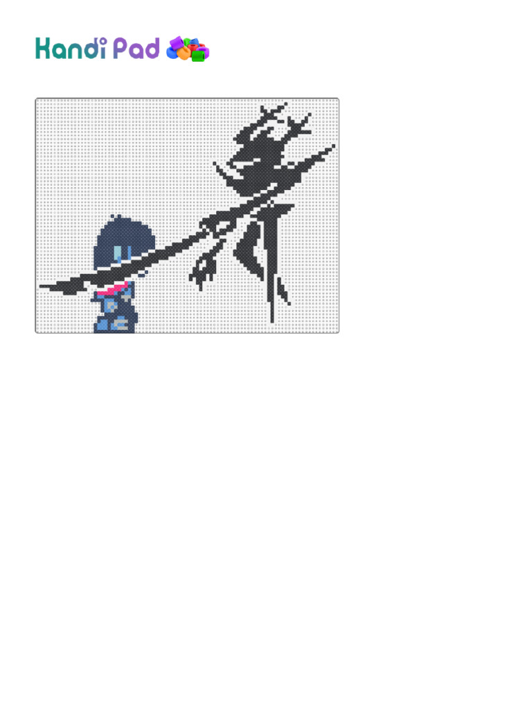 Knighted Kris Deltarune CH 3 10222813 Pattern Reference Standard 29x29 ...