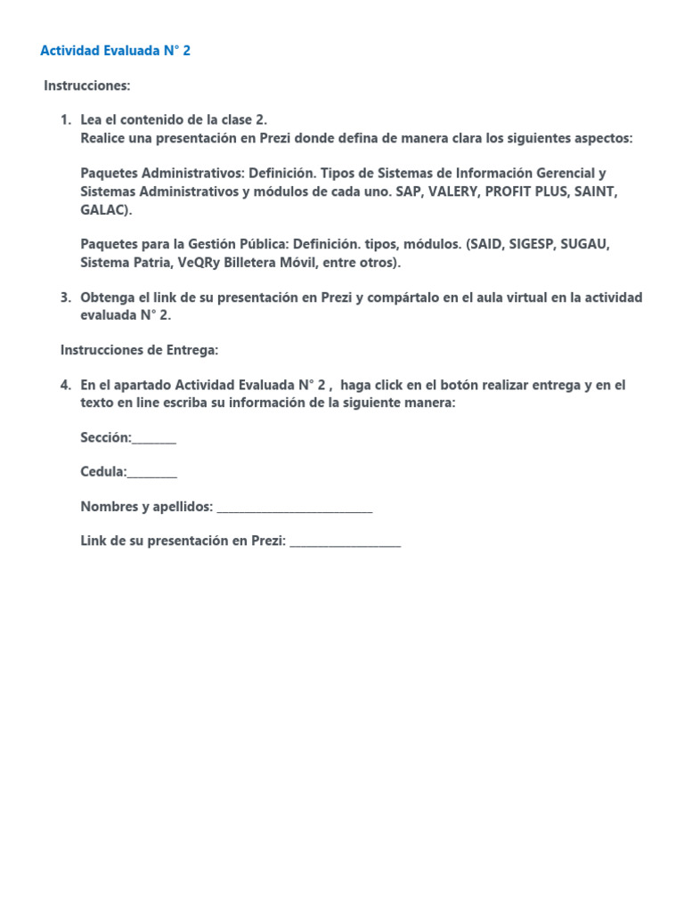 Actividad Evaluada N 2 | PDF