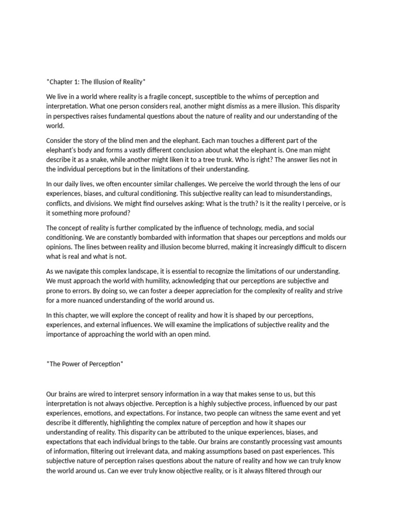 Critique of the world | PDF | Experience | Perception