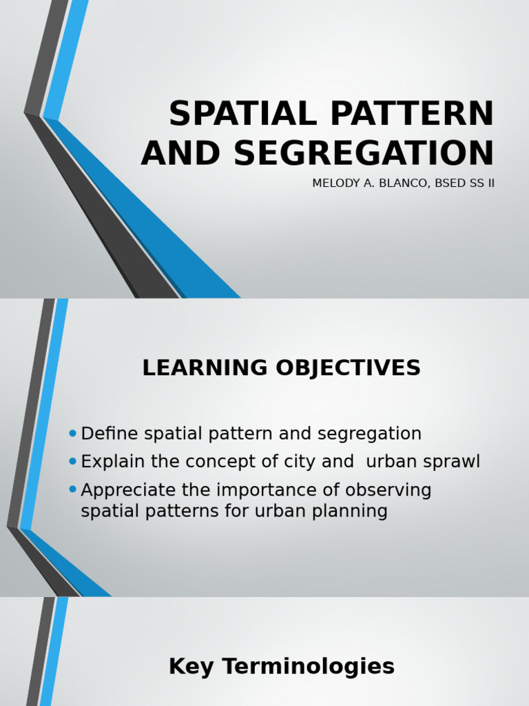 Spatial Pattern and Segregation | PDF | Urban Sprawl | City