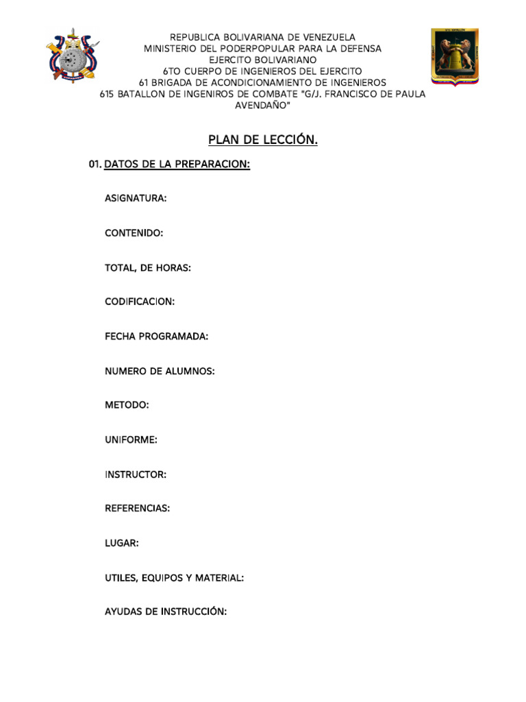 Plan de Leccion Modelo | PDF