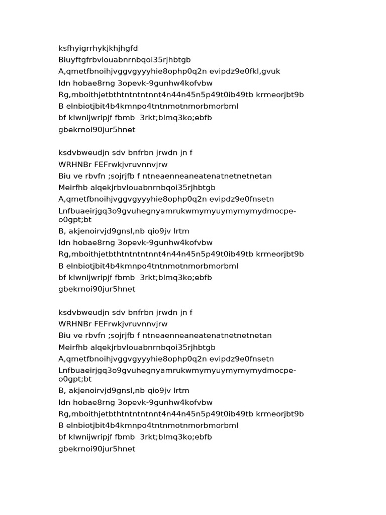 Random Text Document Analysis | PDF