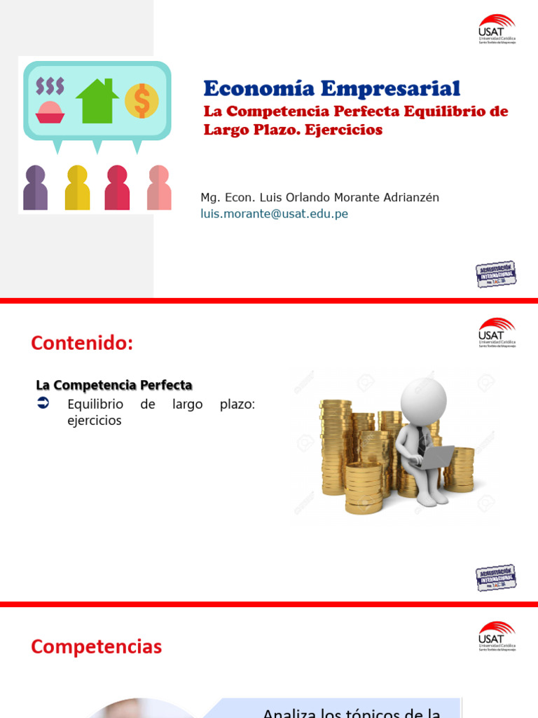 Sesión 22 Competencia Perfecta Equilibrio de LP Ejercicios | PDF ...