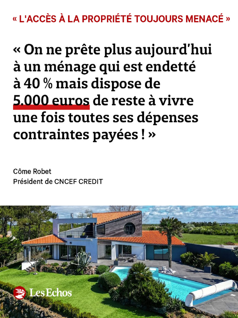 Immobilier - On Ne Prête Même Plus Aux Riches ! | PDF