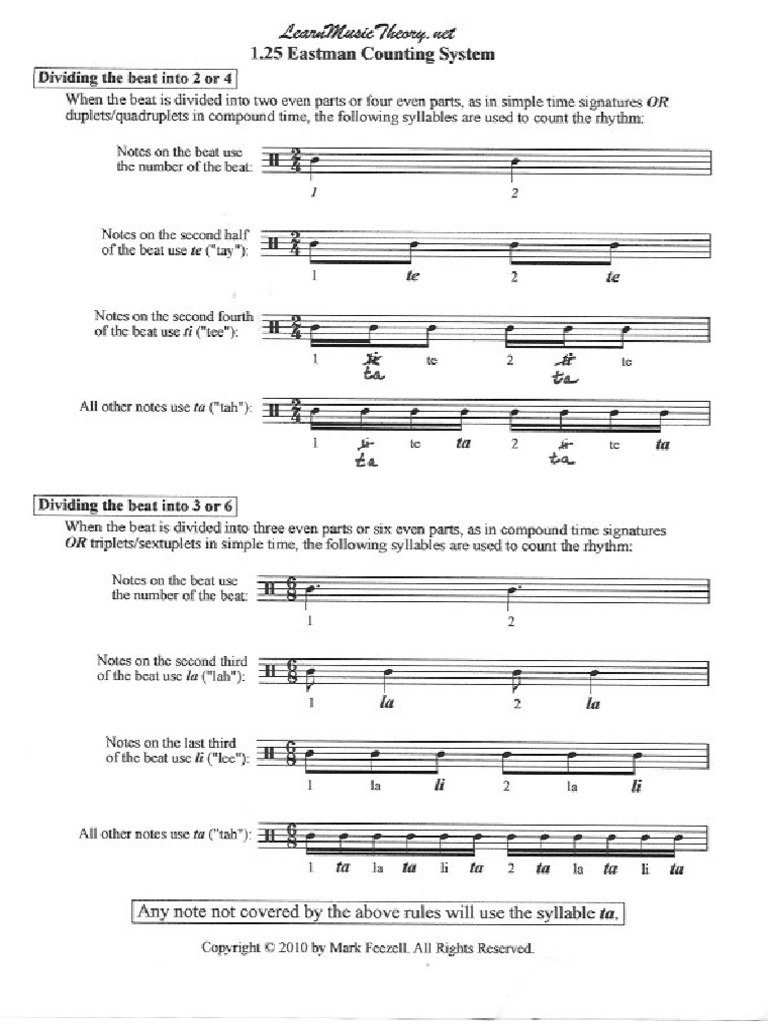 Eastman Counting System (Edit) | PDF