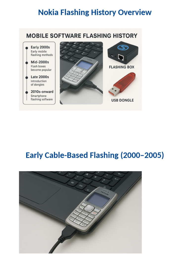 Nokia Flashing History Final PPT ModernBlue | PDF