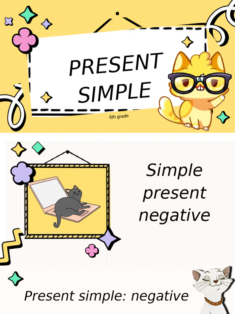 Present Simple Negative Form 157335 | PDF