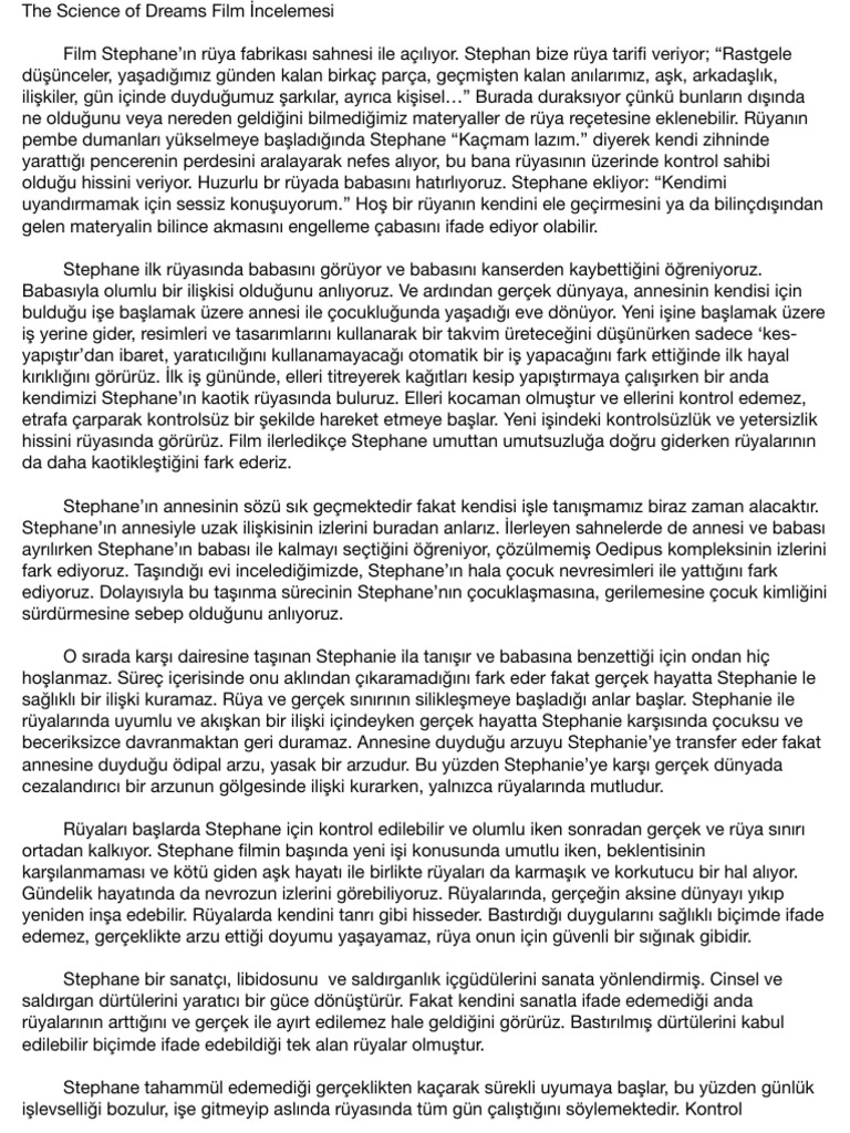 Science of Dreams Reaction Paper | PDF