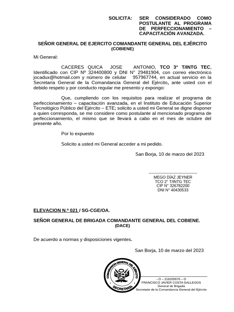 Solicitud 15 Mar 23 | PDF