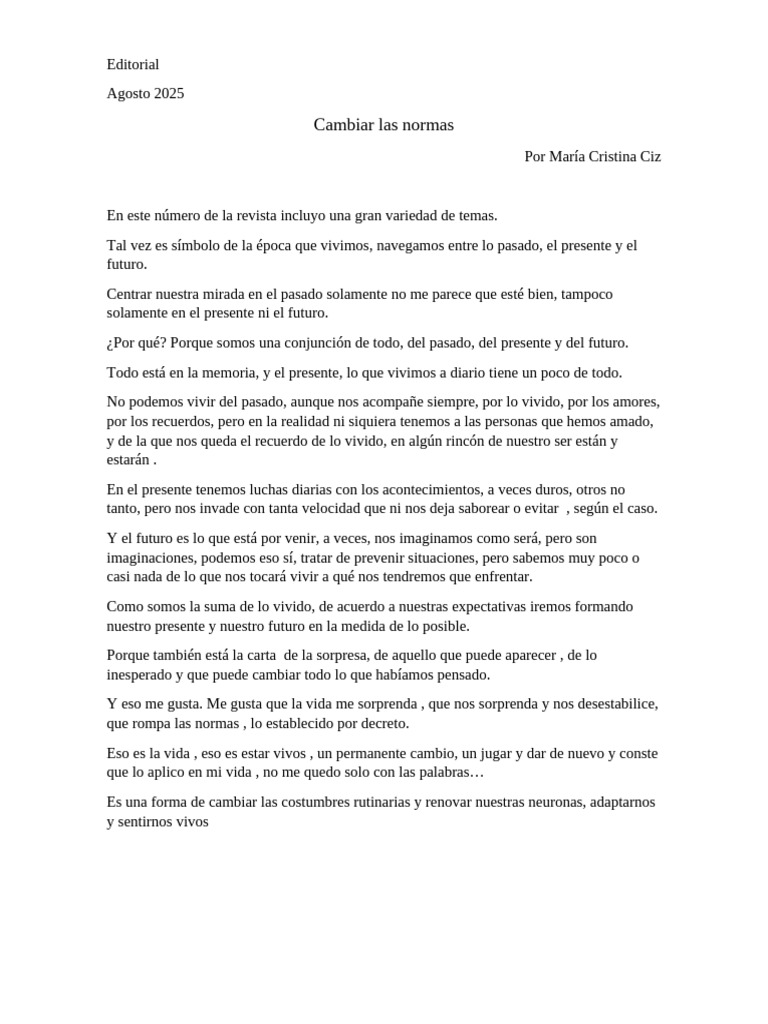 Editorial Cambar Las Normas | PDF