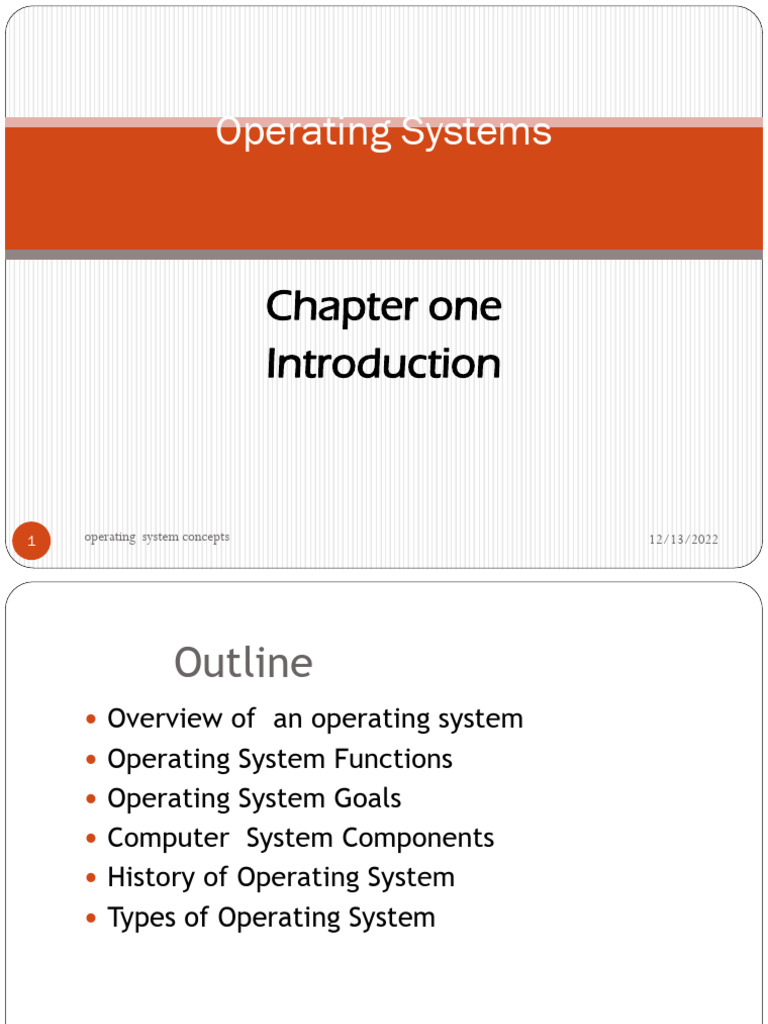 Chapter 1 (4) | PDF | Operating System | Process (Computing)
