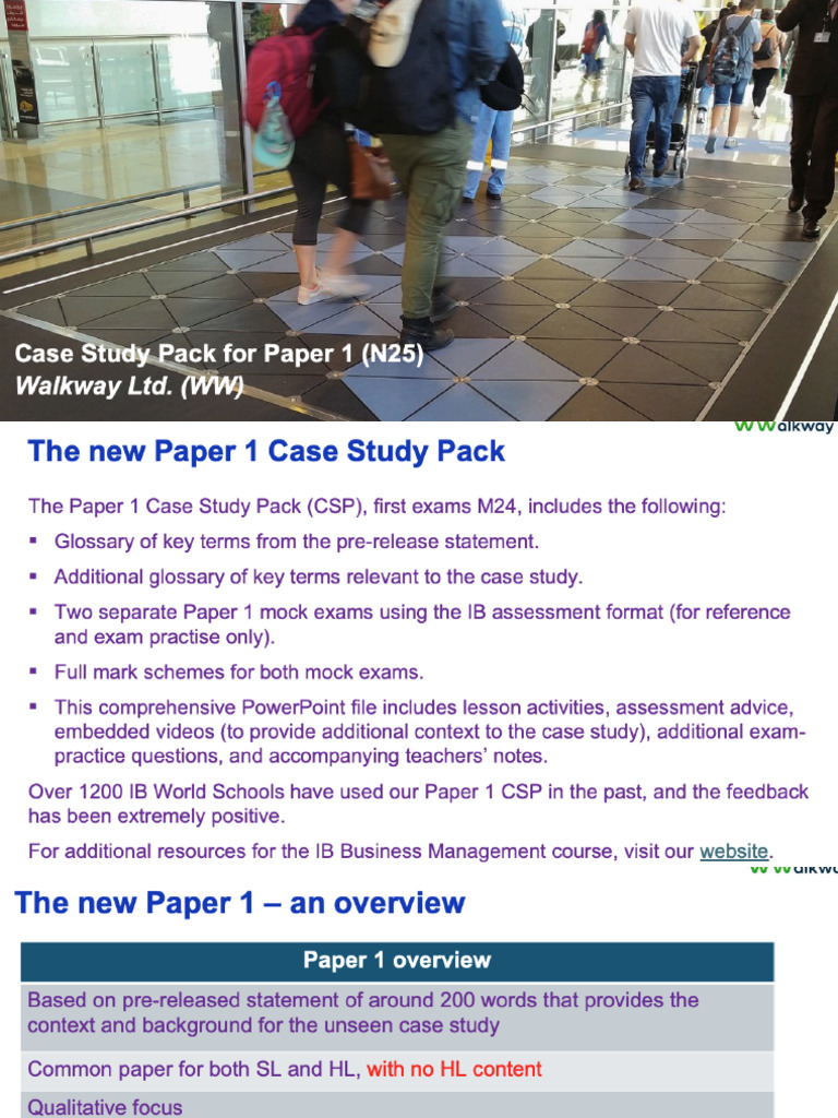 Case Study Pack POWERPOINT - November 2025 - WalkWay LTD - Paul Hoang | PDF | Evaluation | Argument
