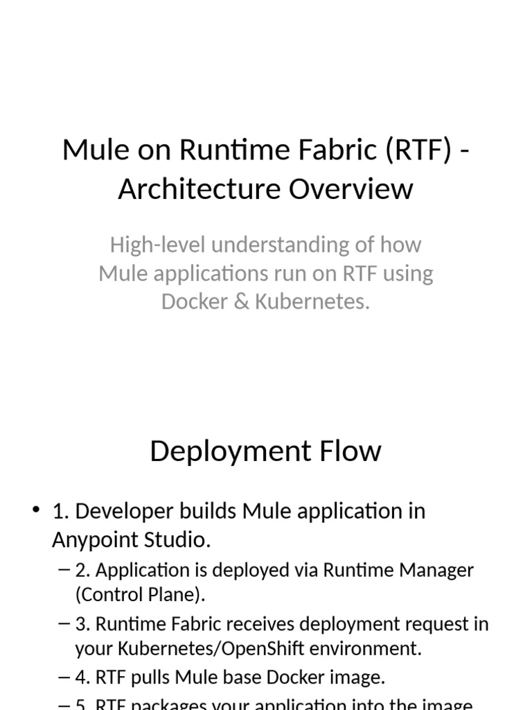 Mule RTF Architecture | PDF
