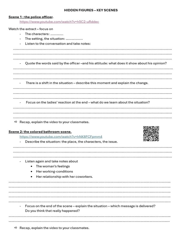HIDDEN FIGURES Groupwork Videos | PDF